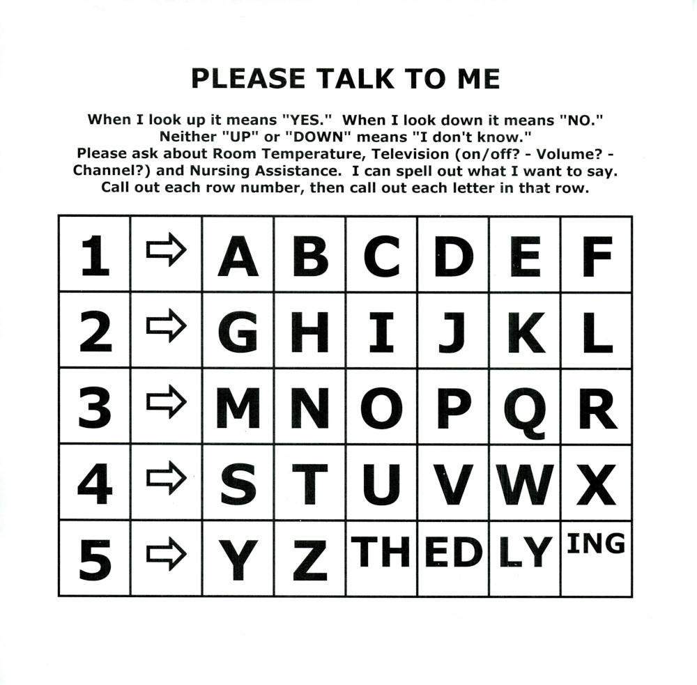 Talk Board – Nursing Home Ministry Resources