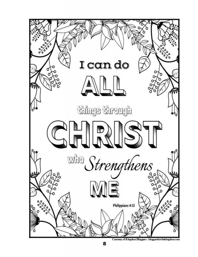 Christian Adult Coloring Book – Nursing Home Ministry Resources